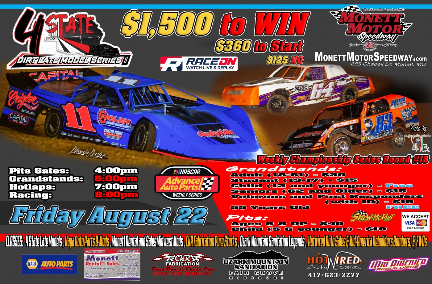 Monett Motor Speedway - This Friday Night at Monett Motor Speedway 4 ...