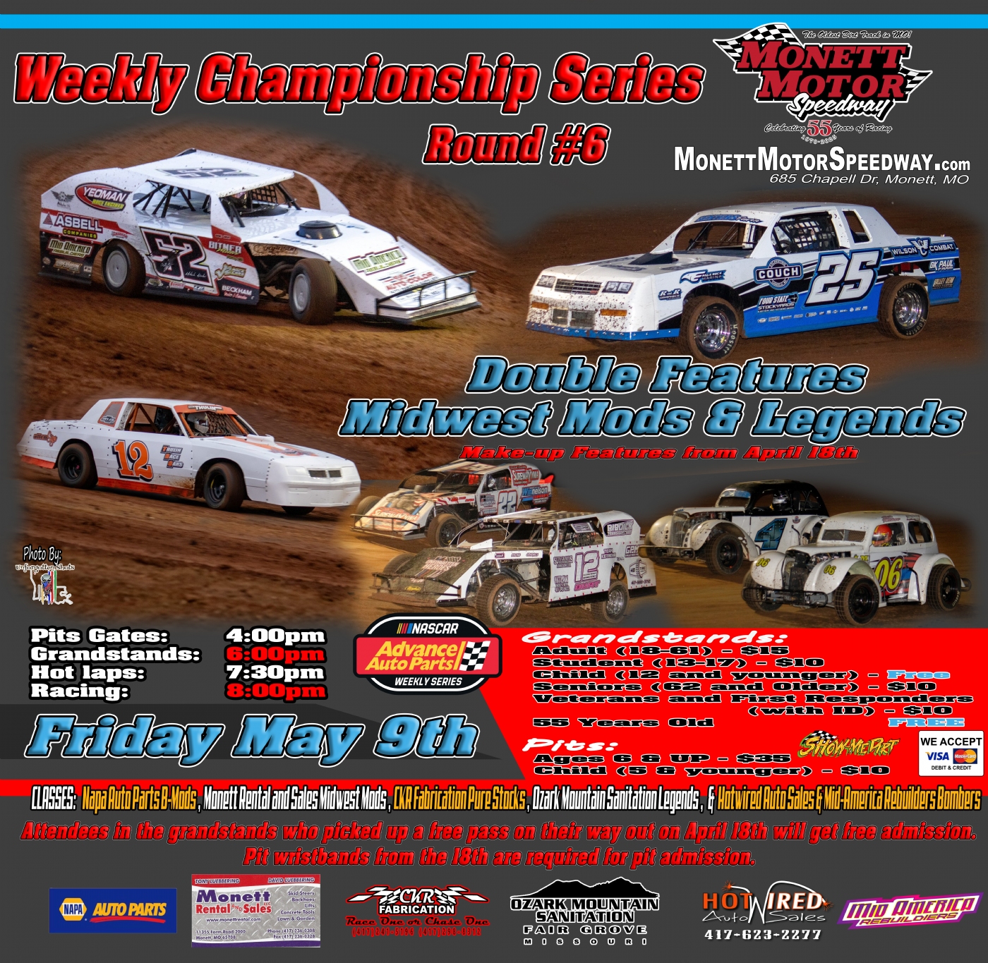 Monett Motor Speedway - 2025 Schedule